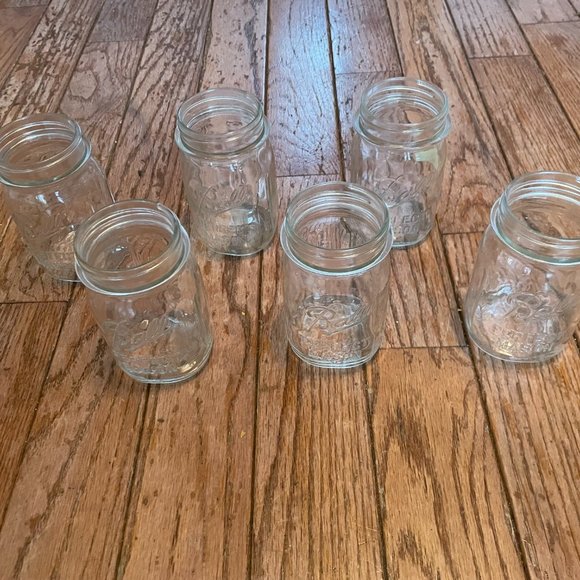 Vintage | Kitchen | 6 Vintage Ball Perfect Mason Pint Sized Glass ...
